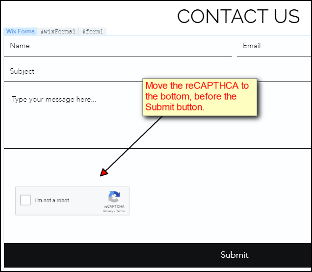 How To Add ReCAPTCHA To Wix Contact Form